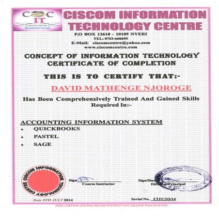 ciscom cert. | PDF