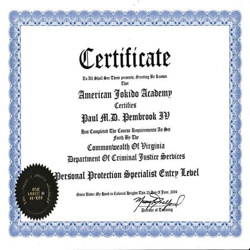 Personal Protection Specialist | PDF