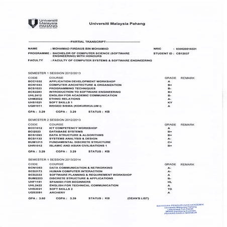 Partial transcript | PDF