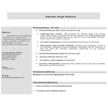 Dasrath Resume (3) | DOC