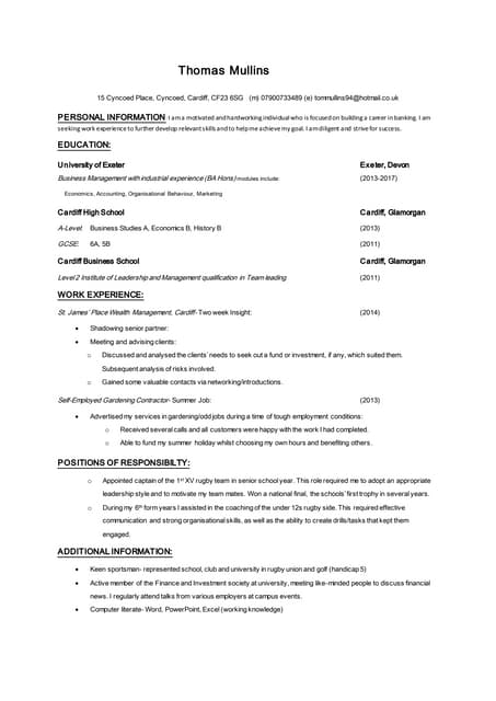 Kieran Ball CV edited | PDF