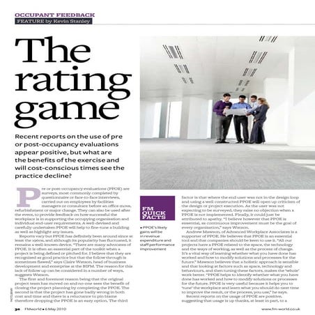 Building Performance Evaluation - Post Occupancy Evaluation | PPT
