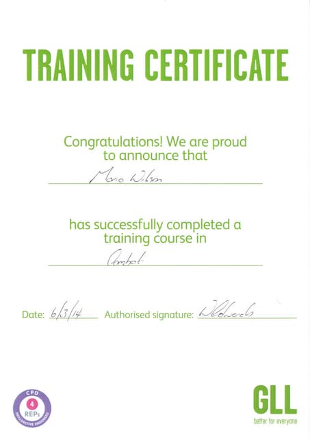 PERSONAL TRAINING CERTIFICATE.PDF