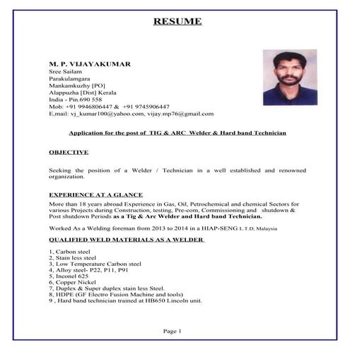 new resum vijayan(2) | DOC