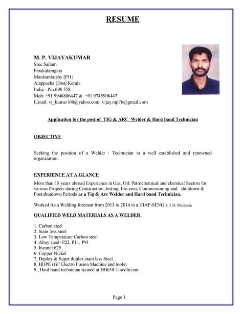 Bda resume 2018 | PDF