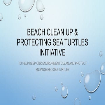 Beach clean up z | PPTX