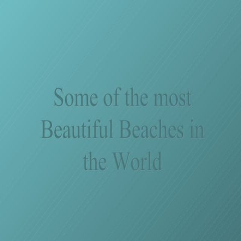 Best+beaches+in+the+world | PPS