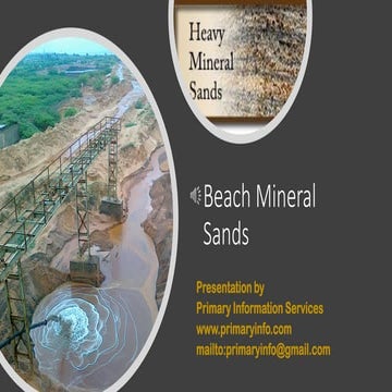Beach mineral sands | PPT