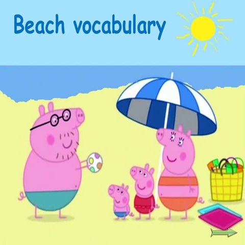 Beach vocabulary | PPTX