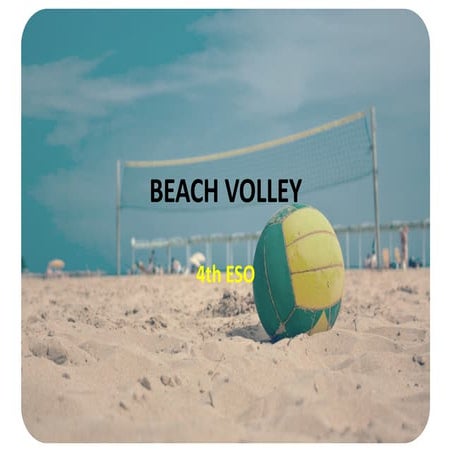 Bases of beach volley for knowing this sport | PDF
