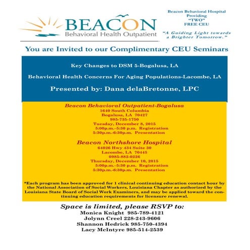 Beacon behavioral hospital free ceu flyer bogalusa iop and lacombe hosp ...