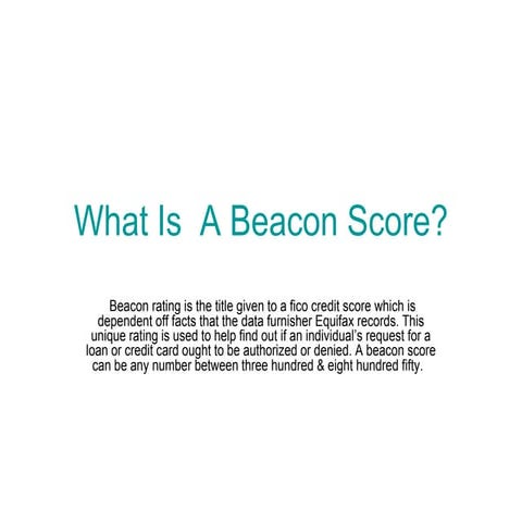 Beacon score