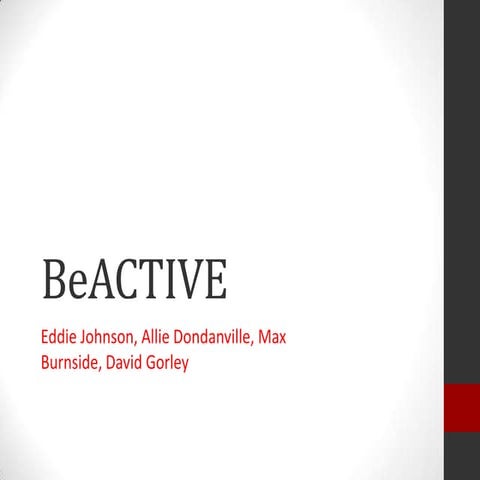 Be active | PPT