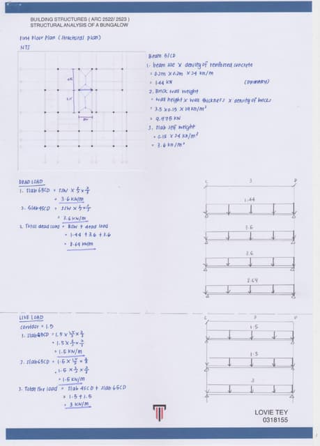 Building Structure - Structural Analysis of a bungalow | PDF | Civil Engineering Industry ...
