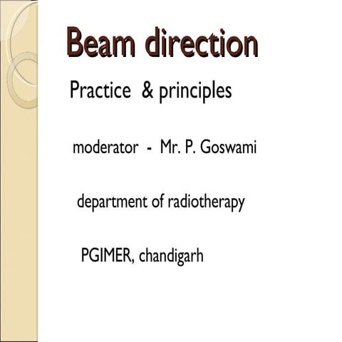 Beam Direction | PPT