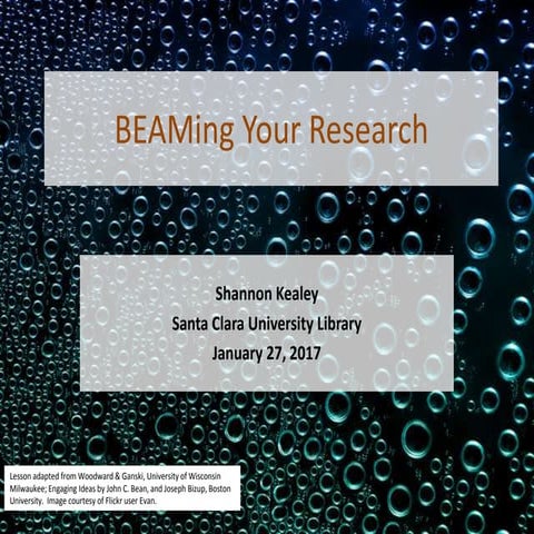 BEAMing Your Research | PPT