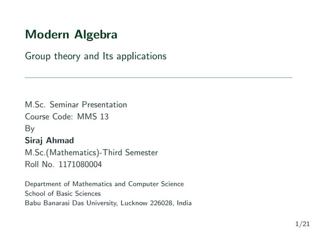 Group Theory | PPTX