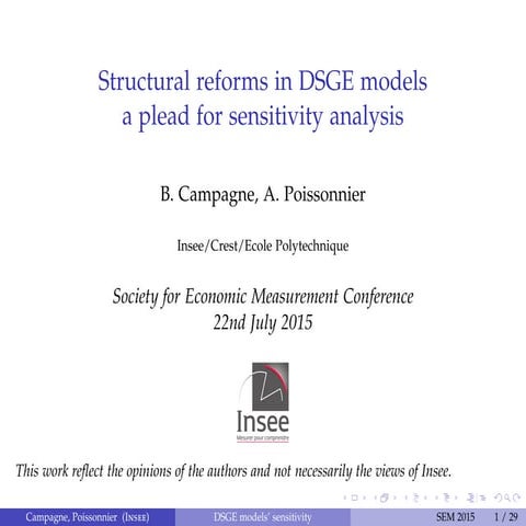 Structural reforms in DSGE models | PPT