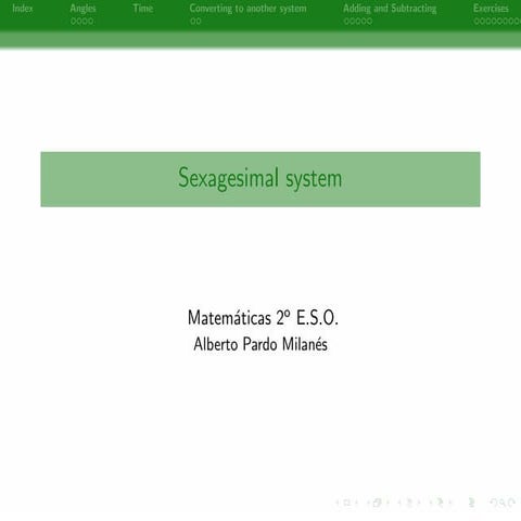 Sexagesimal system | PDF