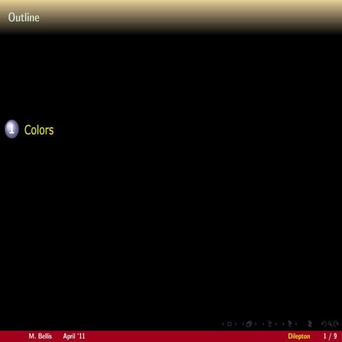 Beamer color test (black background) | PDF