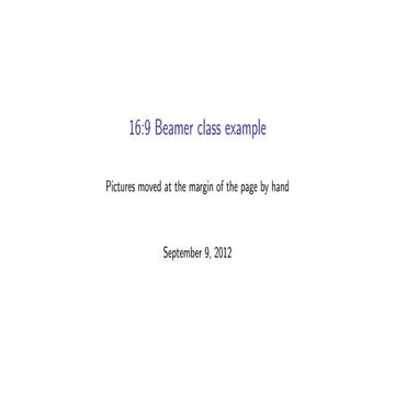 16:9 beamer class example | PPT