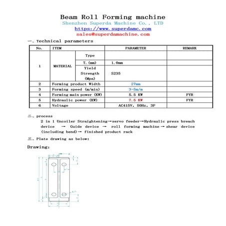 Beam roll forming machine | PDF