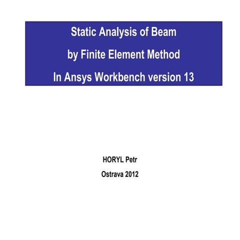 Design of simple beam using staad pro | PDF