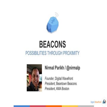 Beacons in Retail - Presentation at Lasell College (Boston) | PPT