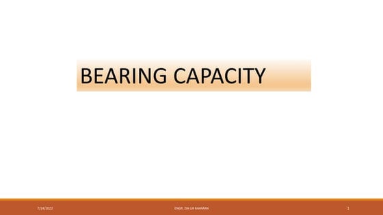 Geotechnical Engineering-II [Lec #19: General Bearing Capacity Equation ...