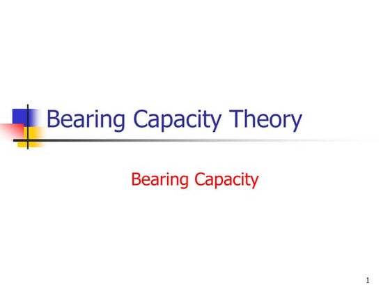 TERZAGHI’S BEARING CAPACITY THEORY | PDF | Geology | Science