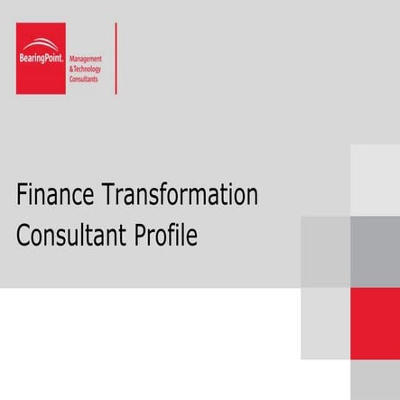 Bearingpoint is looking for ft consultants | PPTX