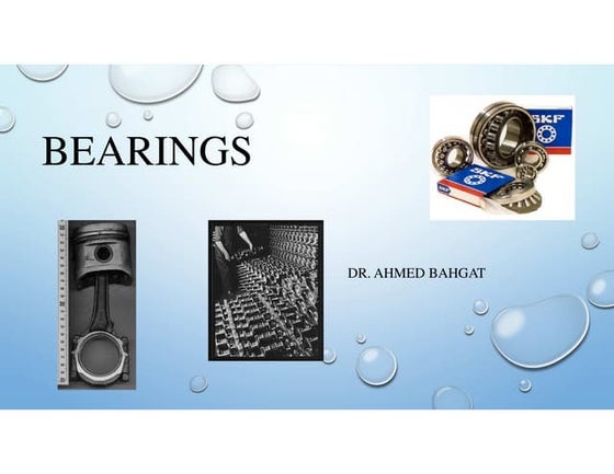Bearings, their types and application | PDF