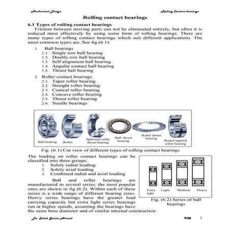 MET 304 Bearings notes | DOC