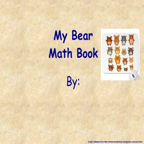 Bear Math Kindergarten | PPT
