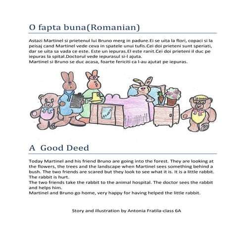 Bear stories bilingual romanian-english | PDF