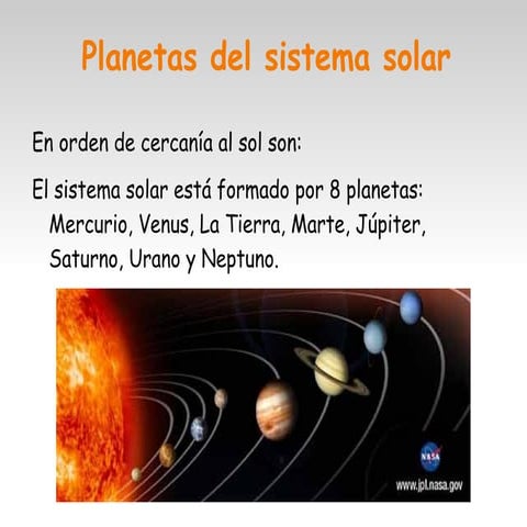 Los Planetas Del Sistema Solar En Orden Cuál Es El Tamaño Exacto De