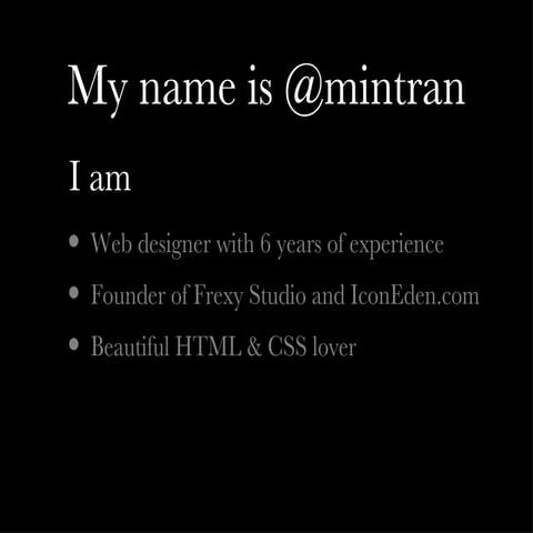Writing beautiful HTML | PPT