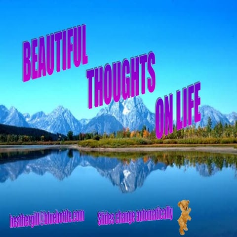 Beautiful Thoughts On Life 01 | PPS
