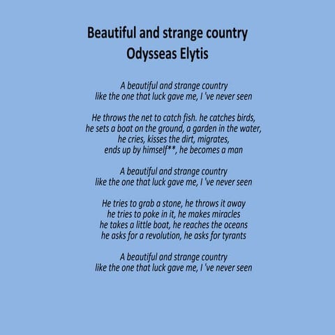 Beautiful and strange country | PPT