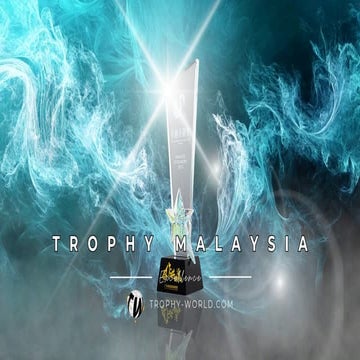 Beautiful Blue Star Crystal Trophies at Trophy-World Malaysia | Custom ...