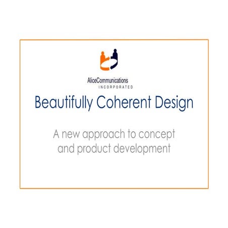 Beautifully Coherent Design | PPT