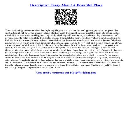 Beautiful Place Essay | PDF