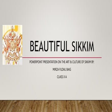 Sikkim Project File (presentation) | PPTX