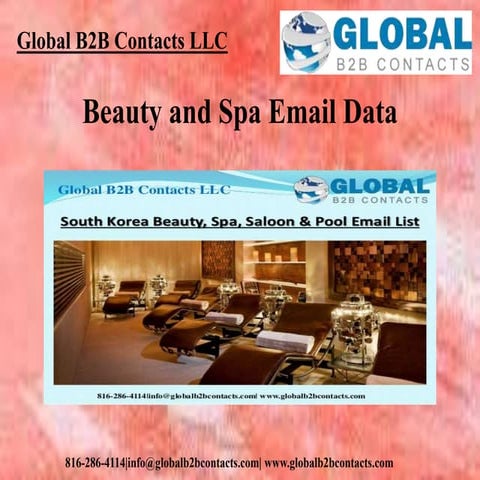 Beauty and spa email data | PPTX | Email | Internet