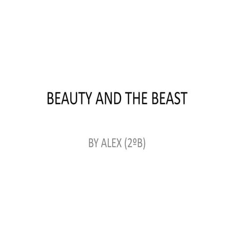 Beauty and the beast | PPT