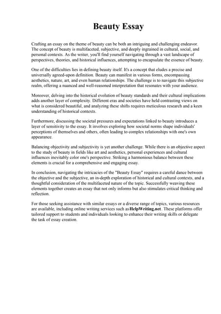 Essay About Beauty.pdf