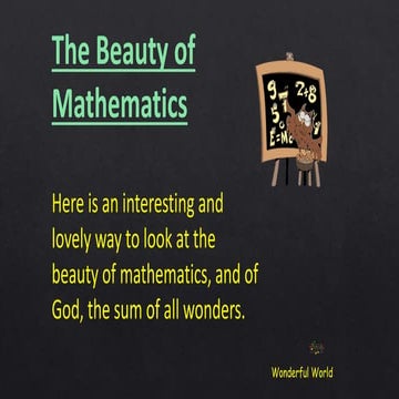 BEAUTY OF MATHEMATICS- Tricks of Calculations.pptx