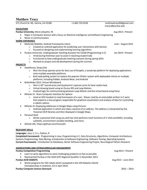 Resume | PDF