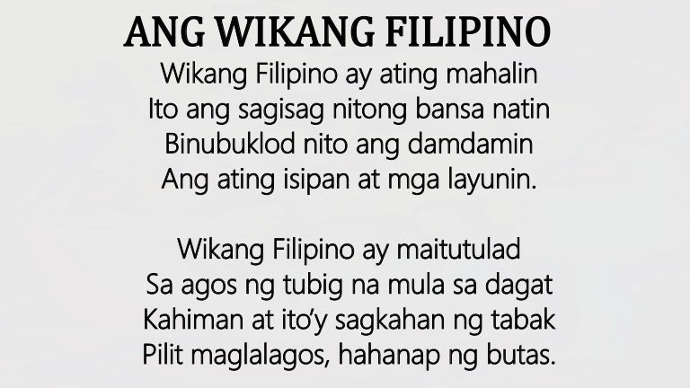 wikang filipino