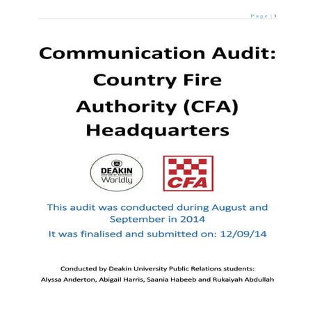 ALR279 GROUP 3_Communication Audit | PDF